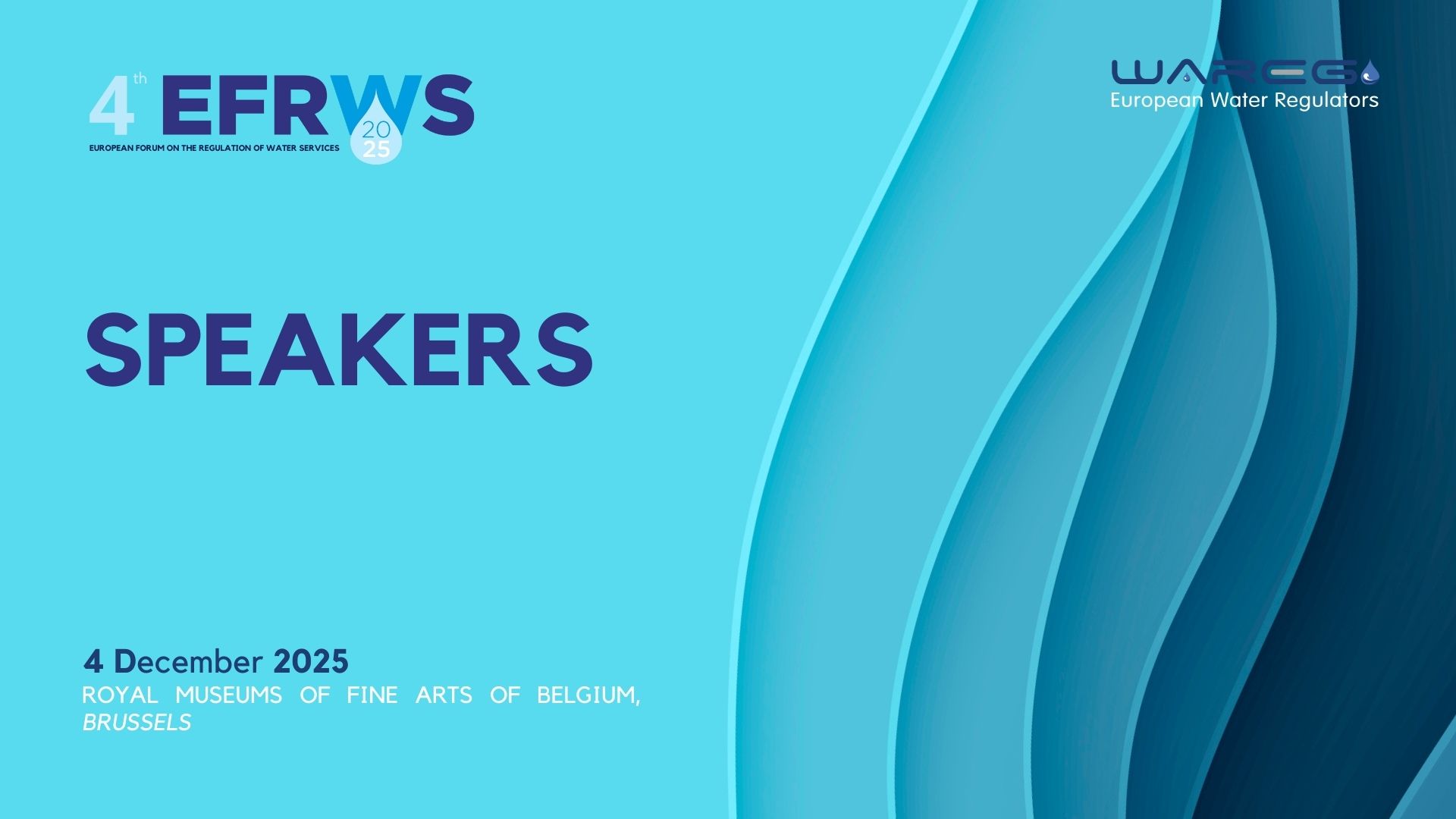 EFRWS 2025 Speakers — WAREG - European Water Regulators
